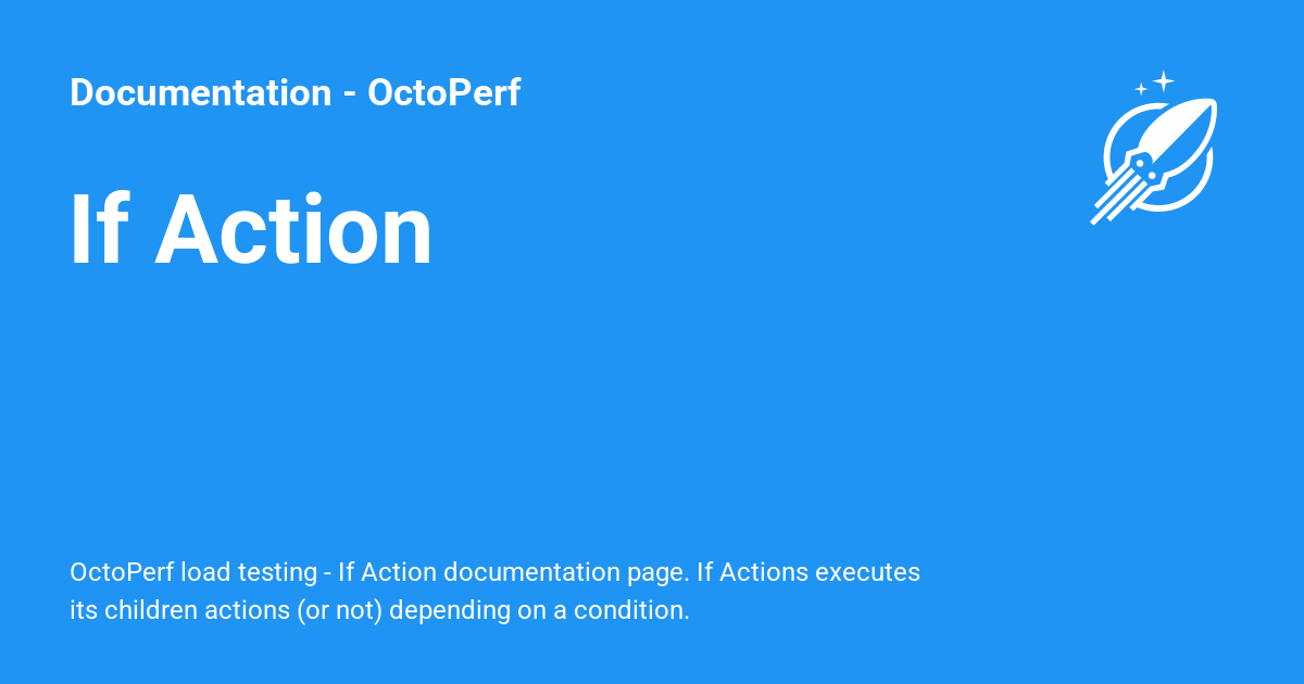 If Action - Documentation - OctoPerf