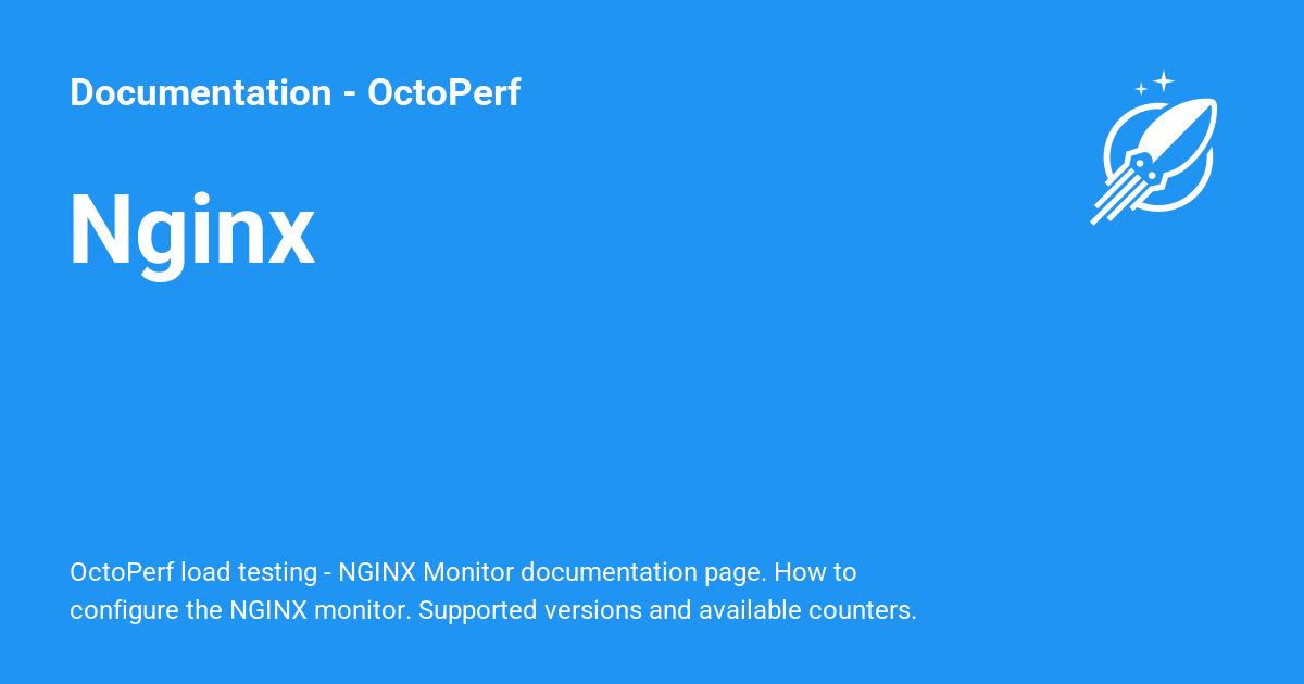 Nginx - Documentation - OctoPerf